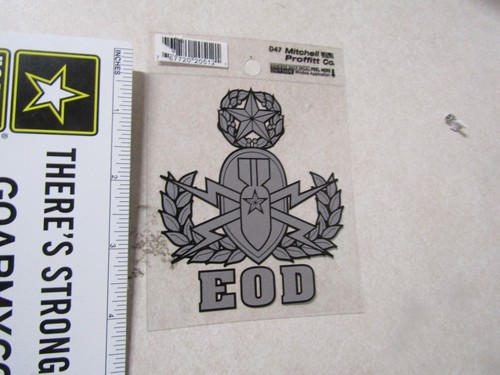 WINDOW DECAL STICKER US ARMY MASTER EOD EXPLOSIVE ORDNANCE DISPOSAL ...