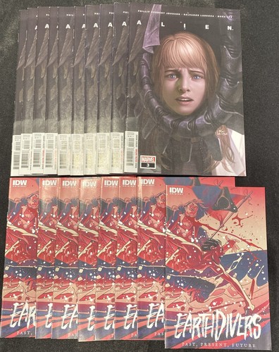 Lot Of 18 NEW Comics 10 ALIEN #3 (2021) Comic Books And 8 Earthdivers ...