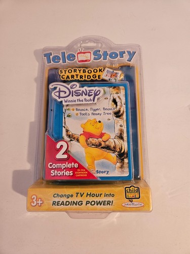 TELE STORY STORYBOOK CARTRIDGE HANDHELD GAME DISNEY "WINNIE THE POOH" 2 ...