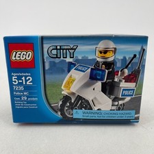 LEGO 7235-2 Police Motorcycle - Blue Sticker Version Set Parts ...