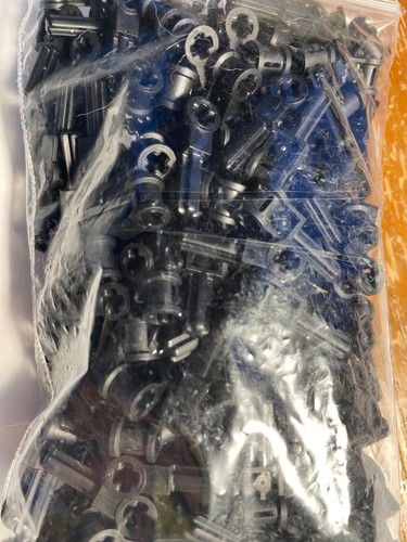 LEGO-NEW-#6553-BLACK-TECHNIC AXLE 2L W/ REVERSE HANDLE CONNECTOR-25 ...