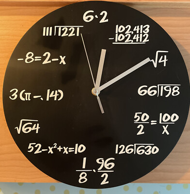 Math Clock for sale | eBay