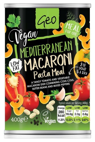 Geo Cans - Mediterranean Pasta Meal 400g (Pack of 6) | eBay