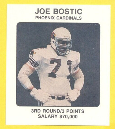 1989 NFL Franchise Board Game JOE BOSTIC St Louis Cardinals Card | eBay