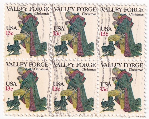 STAMP US SCOTT 1729 "Washington Valley Forge" 13 CENT 1977 USED FANCY ...
