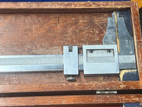 Vernier Caliper & Case B&S #471 Satin Chrome 24" R-375 | eBay
