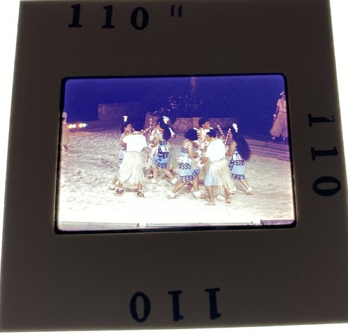 1970s Slide 35mm Polynesian Cultural Center Show Hawaiian Hula Dancers ...