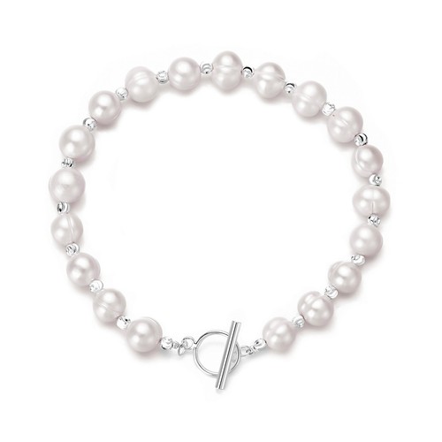 Freshwater Baroque Pearl T-Bar Bracelet | eBay