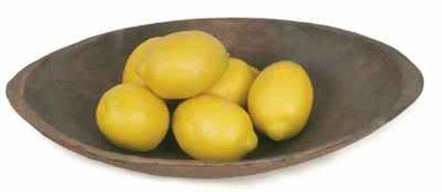 TREENWARE OVAL CENTERPIECE BOWL PRIMITIVE REPRODUCTION RESIN 16 1/2x9x3 ...