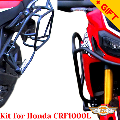 For Honda CRF1000L Africa Twin Crash bars Rack luggage System CRF1000 L ...