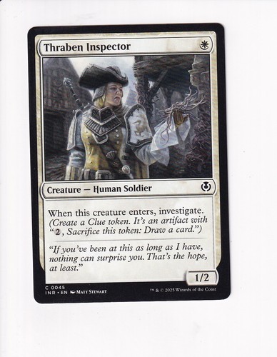 MAGIC THE GATHERING MTG INNISTRAD REMASTERED THRABEN INSPECTOR (#2) | eBay