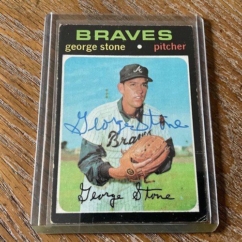 autographed 1971 Topps. GEORGE STONE . #507 #C-1 | eBay