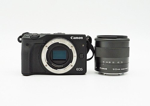 Canon Mirrorless SLR Camera EOS M3 Lens Kit (Black) EOSM3BK-1545ISSTMLK ...