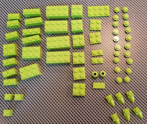 (Qty 60) Lime Green LEGO Assorted Bricks Pieces Parts Lot | eBay