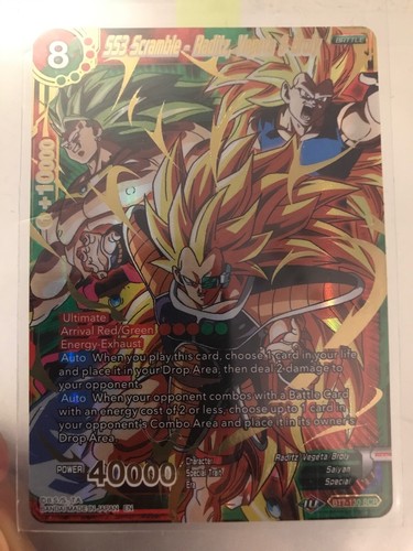 DBS TCG - BT7-130 SCR - SS3 Scramble - Raditz, Vegeta & Broly A *Near ...