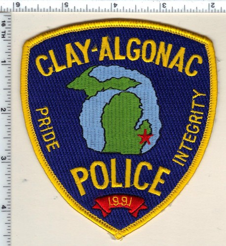 Clay-Algonac Police (Michigan) Shoulder Patch - new from 1991 | eBay