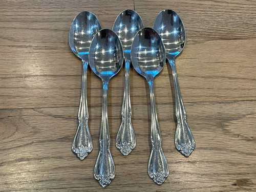 Oneida Arbor Rose "True Rose" Stainless Steel Flatware - Set of 5 Soup ...