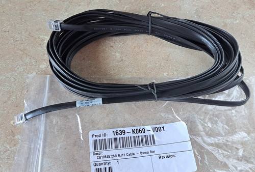 NCR 1639-K069 CB10545 25' RJ11 6-pin Bump Bar Serial Cable for Aloha ...