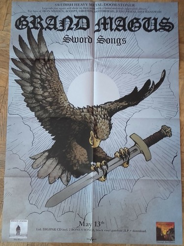 GRAND MAGUS POSTER !!!! Argus/Visigoth/Manowar/Spiritual Beggars ...