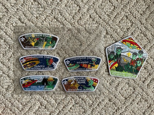 2013 National Jamboree Conquistador Council Complete White Border JSP ...