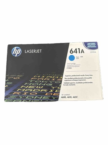 HP 641A Cyan LaserJet Toner Cartridge (C9721A) 88698394762| eBay