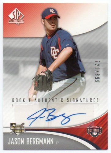2006 SP Authentic #223 Jason Bergmann RC Auto 721/899 Washington ...
