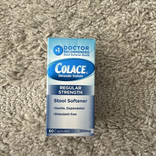 Colace Regular Strength Stool Softener - 100 mg Capsules 60 | eBay