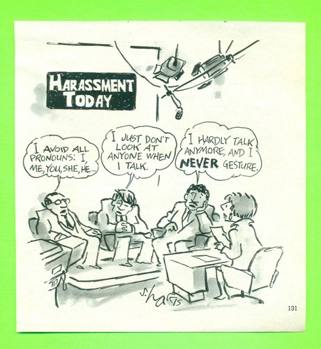 1994 Print Ad S. HARRIS "Harrassment Day" Humorous Art SV3. | eBay