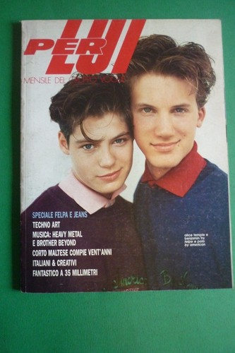 PER LUI 52 SETTEMBRE 1987 ALICE TEMPLE BENJAMIN FRY RON LYNCH JANUSZ ...