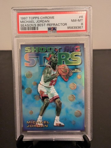 1997-98 Michael Jordan Topps Chrome - Shooting Stars Refractor - PSA 8 ...