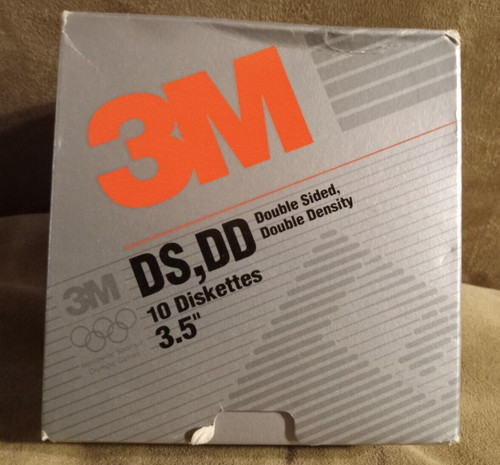 3M 3.5 Inch DS HD Double Sided High Density Floppy Diskettes 10 ...
