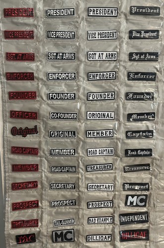 YOU PICK STYLE High Quality Motorcycle Club Rank Iron On Patches Biker ...