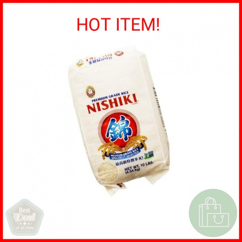 Nishiki Premium Sushi Rice, White, 10 Pound (Pack of 1) - Package May ...