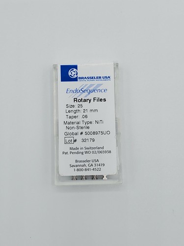 1 Pack of Brasseler Endosequence Rotary Files 25 Taper .06 21mm | eBay
