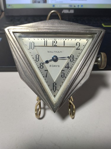 VINTAGE WALTHAM TRIANGLE 8 DAY CAR DASH CLOCK HUDSON AUTOMOBILE | eBay