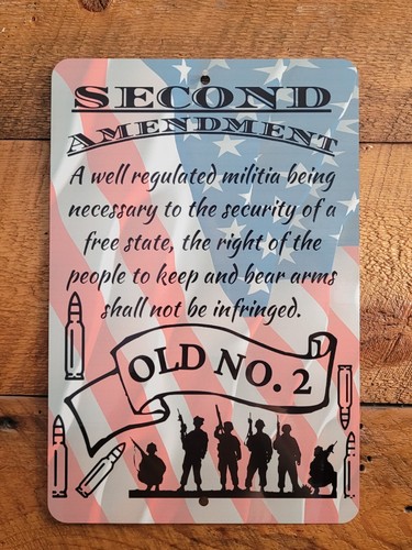 Second Amendment Metal Sign | eBay
