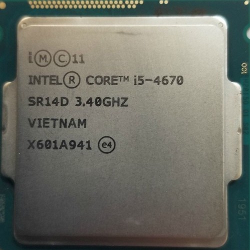 [Lot of 3] Intel i5-4670 Quad-Core 3.4GHz 6MB Socket LGA1150 CPU ...
