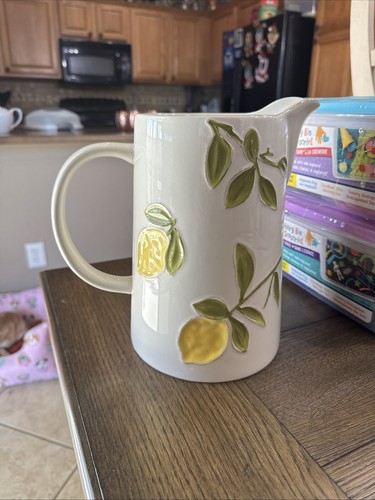 New Sonoma Lemon , lime Pitcher beautiful | eBay