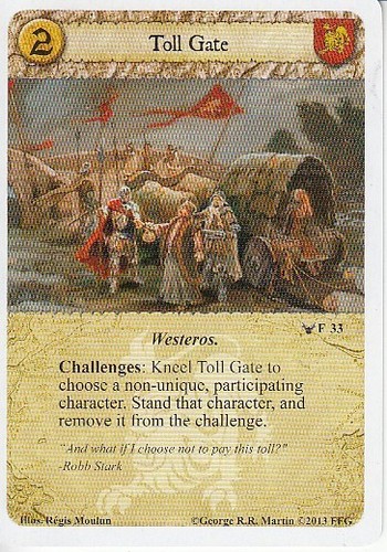 3 x Toll Gate AGoT LCG 1.0 Game of Thrones Ancient Enemies 33 | eBay