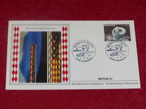 Monaco / Emma de Sigaldi 1993 FDC First Day Woman Painter and Sculptor ...