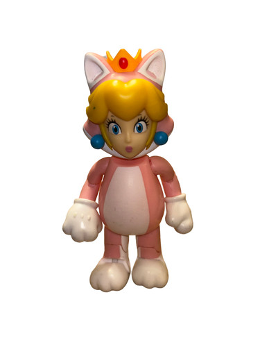 Jakks Super Mario 4" Inch World of Nintendo Series Cat Princess Peach ...