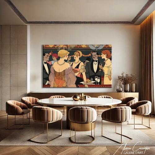 Luxury Home Decor Wall Art Framed 1920s Wall Decor Chic Art Print ...