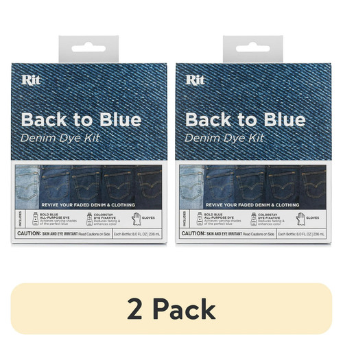 (2 pack) Rit Back to Blue Denim Dye Kit Free Expedited Shipping | eBay