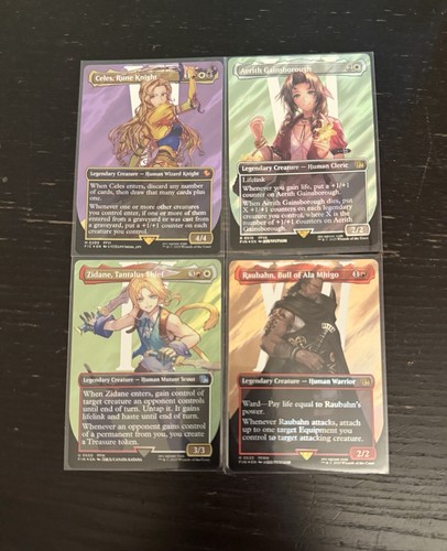 Magic Final Fantasy Surge Foil Lot Of 4 Celes, Aerith, Raubahn And ...