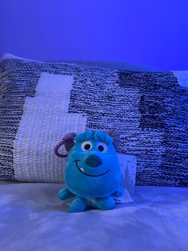 NEW Disney Parks SULLEY Plush Big Head Keychain Sullivan Monsters, Inc ...