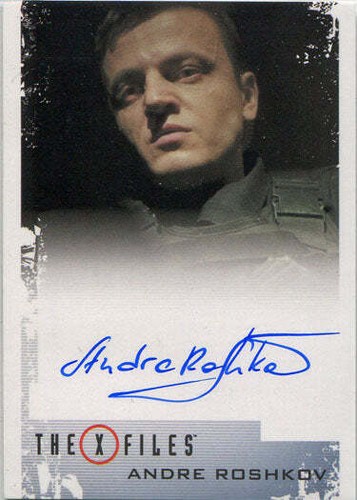 X-Files Season 10 & 11 Autograph Card Andre Roshkov as Commander Al | eBay