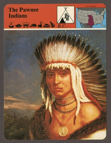 The Pawnee Indians Story of America Native American Indian History Card ...