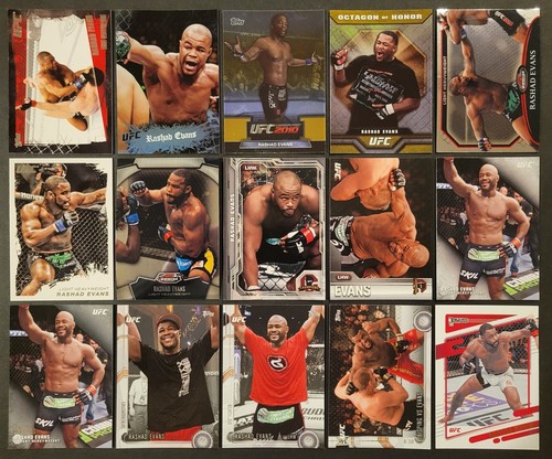 Lot of 15 Different RASHAD EVANS UFC MMA Cards 2010-2022 MMA1045 | eBay