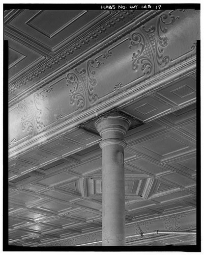 17. Detail typical first floor column, beam pressed metal ceiling. View ...