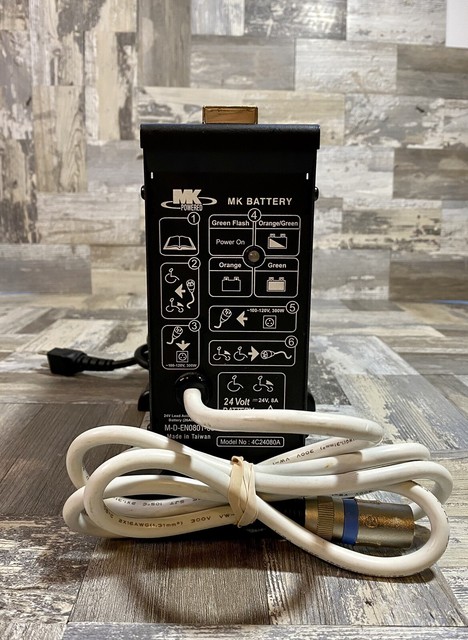 24 VOLT BATTERY Charger Model 4C24080A 24V Wheelchair Power, 45% OFF